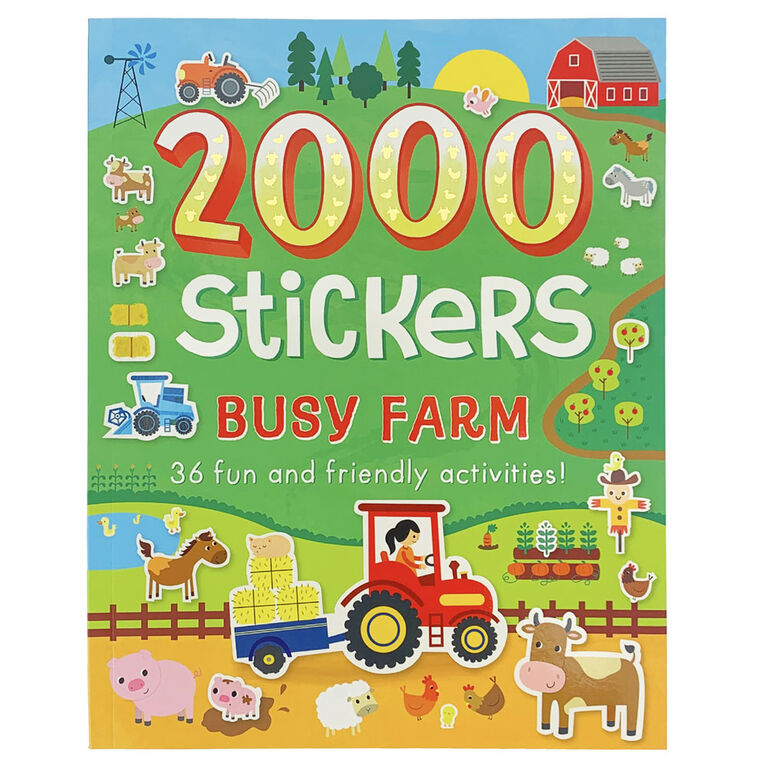 2000 Stickers Busy Farm Activity Book - English Edition | Toys R Us Canada