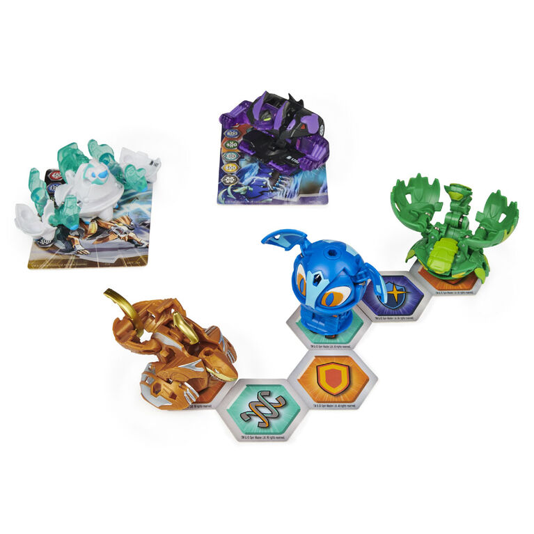 Bakugan Geogan Brawler 5-Pack, Exclusive Surturan and Sluggler Geogan ...