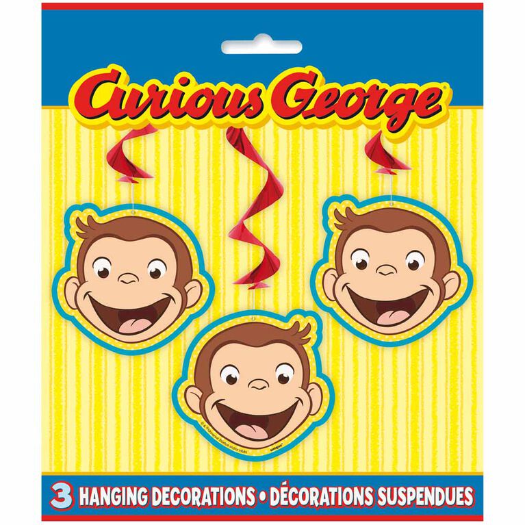 Curious George Hanging Decor 26", 3 pieces | Toys R Us Canada