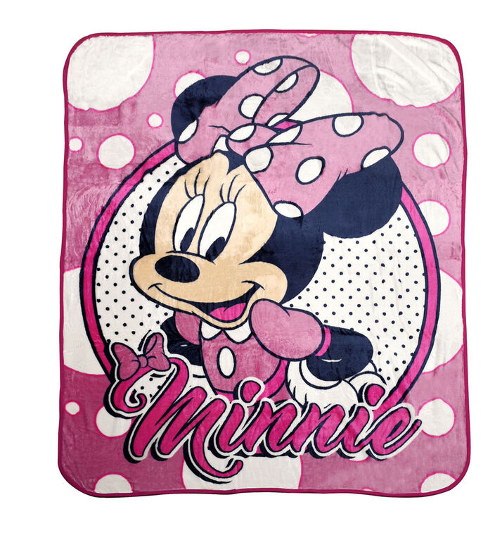 Disney Minnie Mouse Micro Plush Blanket | Toys R Us Canada