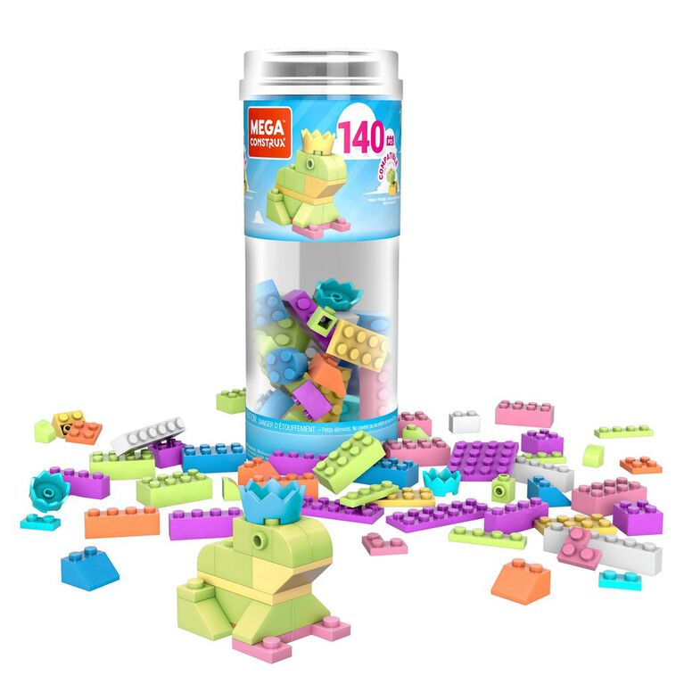 Mega Construx Mega Construx Wonder Builders 140 Piece Building Tube ...
