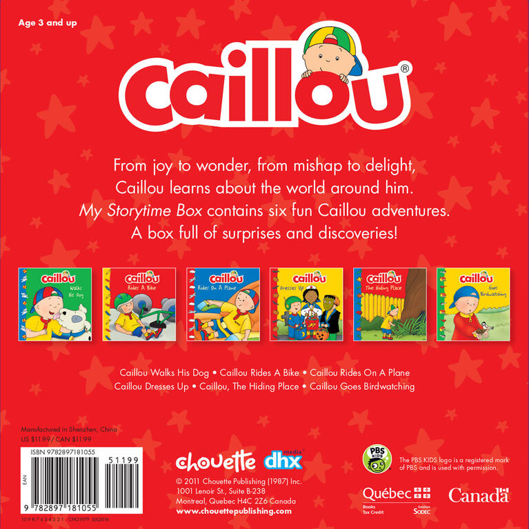 Caillou: My Storytime Box | Toys R Us Canada