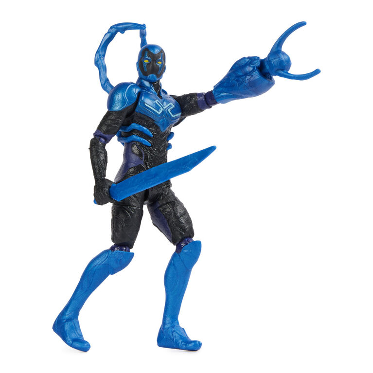 DC Comics, Battle-Mode Blue Beetle Action Figure, 4-inch, Detailed ...