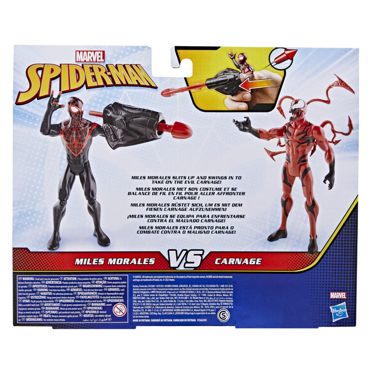 Marvel Spider-Man Miles Morales Vs Carnage Battle Pack | Toys R Us Canada