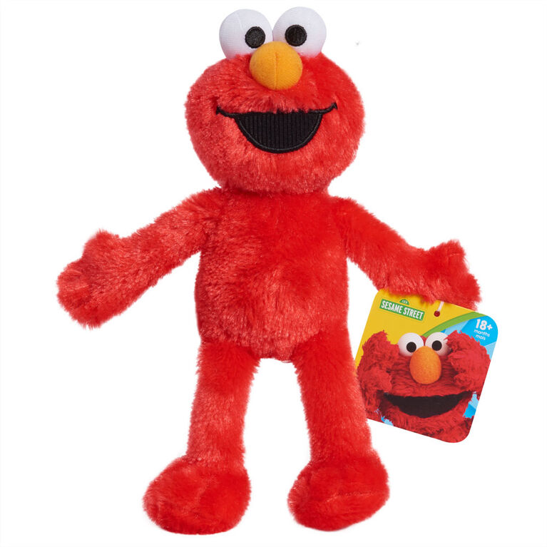 Sesame Street Friends 8-inch Elmo Sustainable Plush Stuffed Animal ...