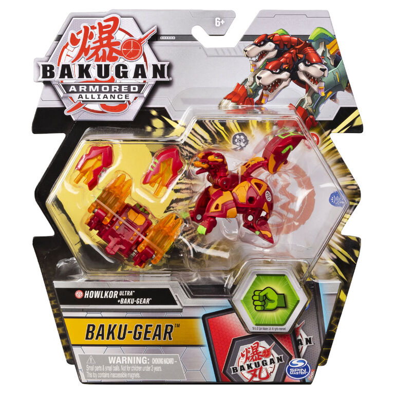 Bakugan Ultra, Howlkor avec équipement Baku-Gear transformable, Figurine Armored Alliance ...