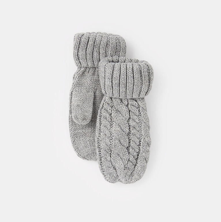 forest friends knit mittens