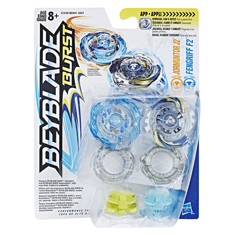 Beyblade Burst Dual Pack Jormuntor J2 and Fengriff F2 | Toys R Us Canada