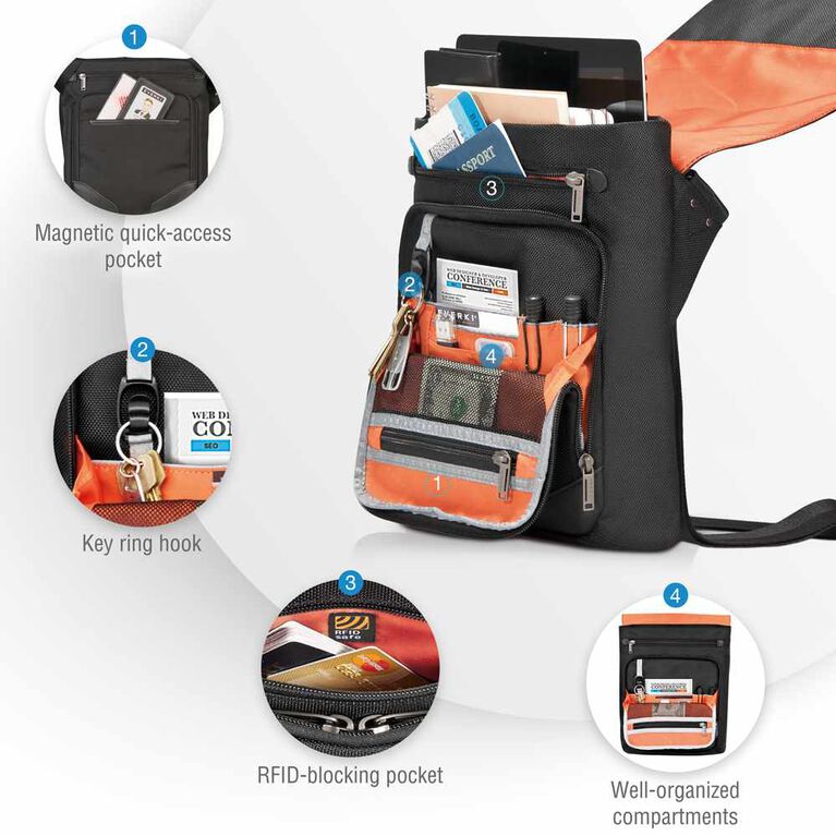 Everki Venue XL Premium RFID Bag up to 12 inch Black | Toys R Us Canada