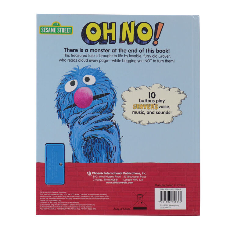 Sesame Street The Monster At The End Of This Sound Book With Grover ...