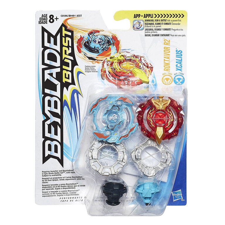 Beyblade Burst Dual Pack Roktavor R2 & Xcalius | Toys R Us Canada