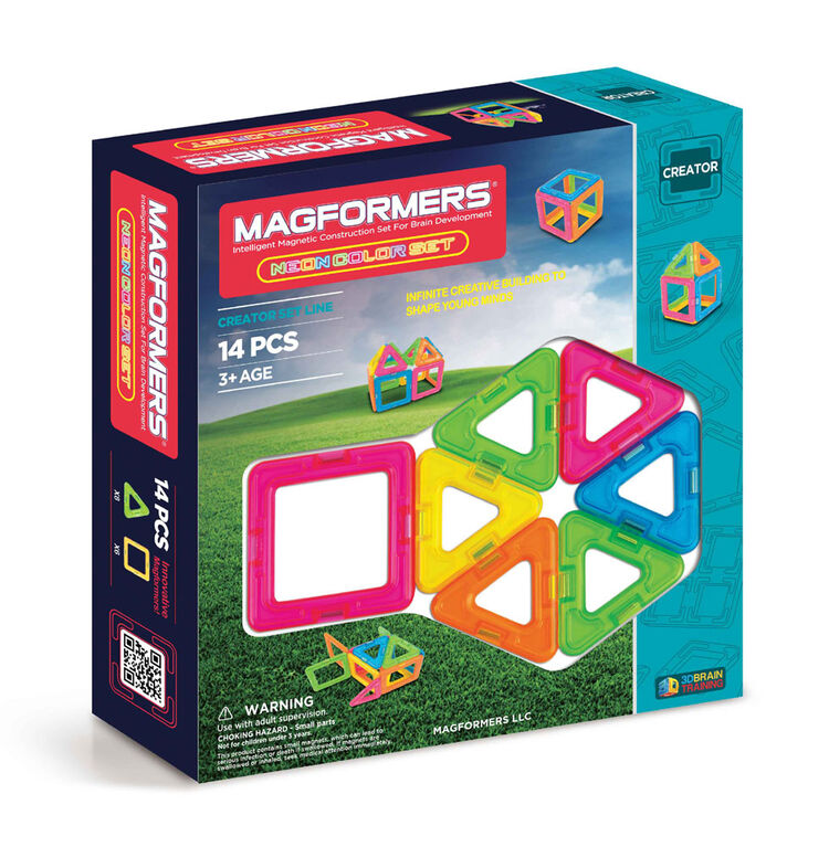 Magformers Neon 14 Piece Set - English Edition | Toys R Us Canada