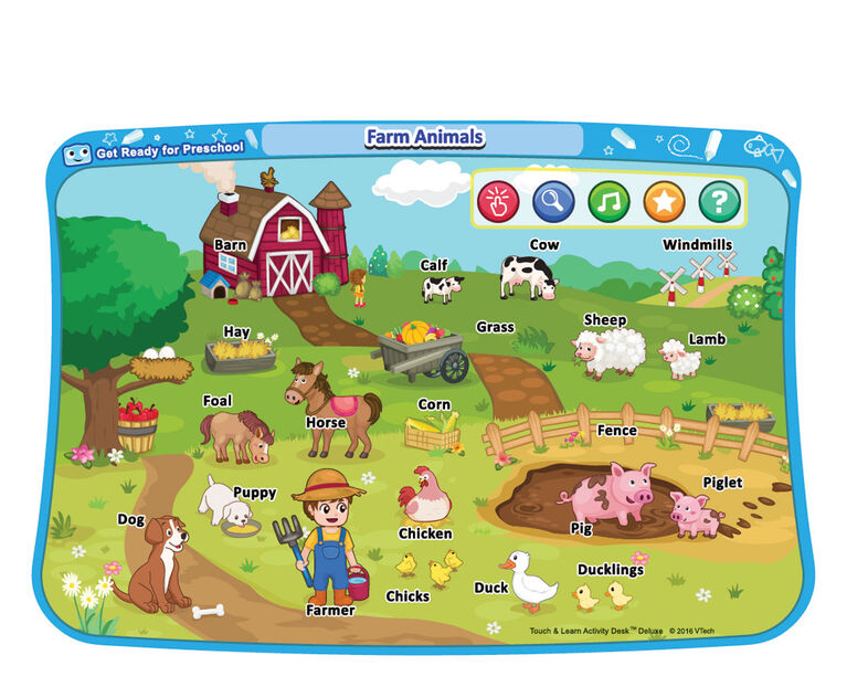 VTech Activity Desk Expansion Pack Get Ready for Preschool - English ...