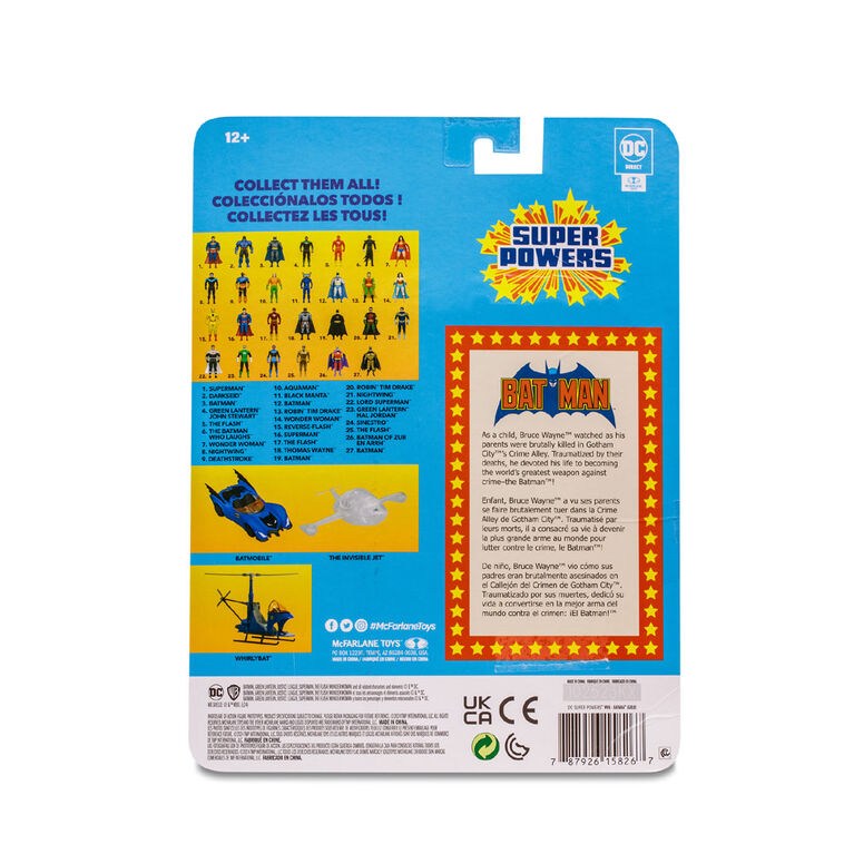 DC Super Powers 5" Figure Wave 6 - Batman (Gold Edition) | Toys R Us Canada