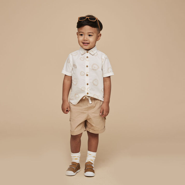 woven cotton button-up | Toys R Us Canada