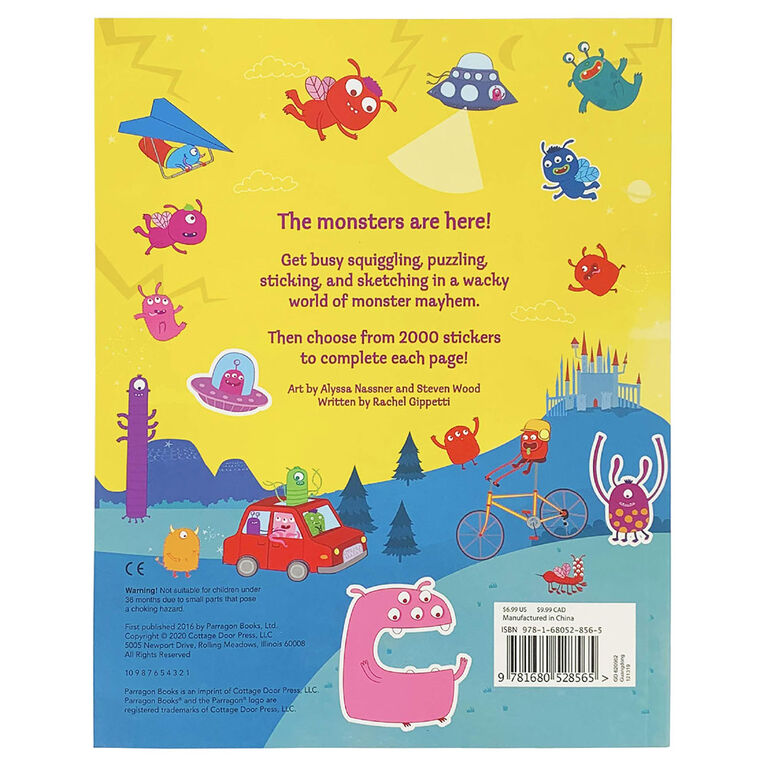 2000 Stickers Monsters Activity Book - English Edition | Toys R Us Canada