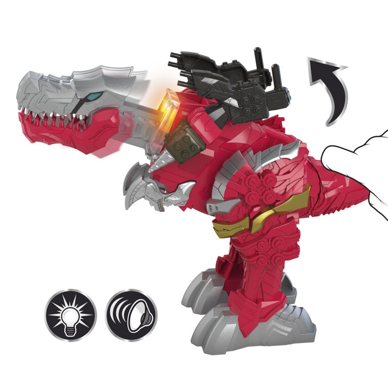Power Ranger Battle Attackers Dino Fury Zord champion tyrannosaure ...