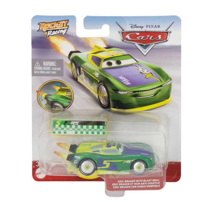 Disney Pixar Cars XRS Rocket Racing Eric Braker with Blast Wall | Toys ...