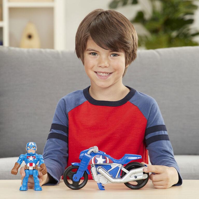 Playskool Heroes Marvel Super Hero Adventures Captain America Victory ...