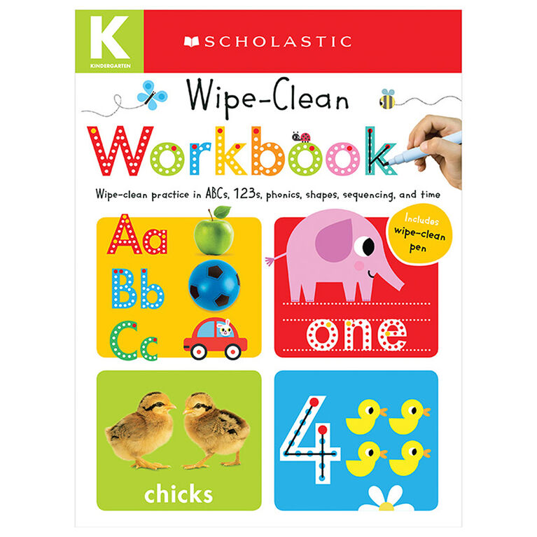 Scholastic Early Learners: Kindergarten Wipe-Clean Workbook - English Edition | Toys R Us Canada