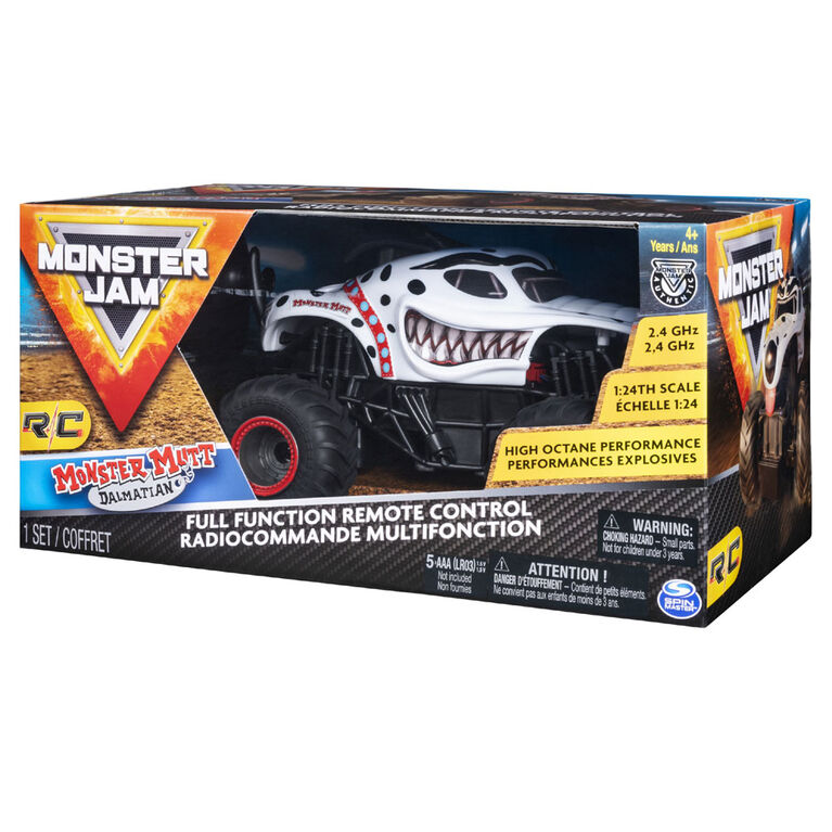 Monster Jam, Official Monster Mutt Dalmatian Remote Control Monster ...