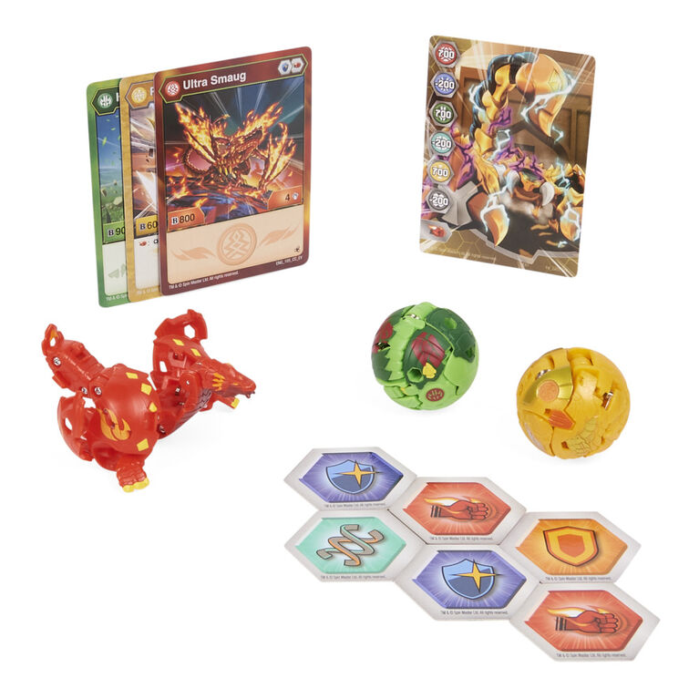 Bakugan Evolutions Starter Pack 3-Pack, Serpillious Ultra with Hydorous ...