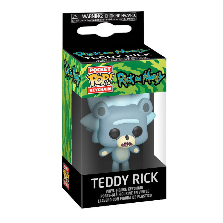 Figurine en Vinyle Teddy Rick Par Funko POP! Keychain Rick and Morty ...