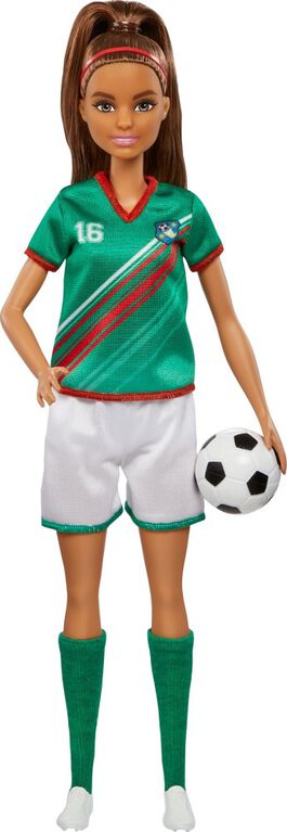 Ken Soccer Doll, Cropped Hair, #21 Uniform, Soccer Ball, Cleats, Socks ...