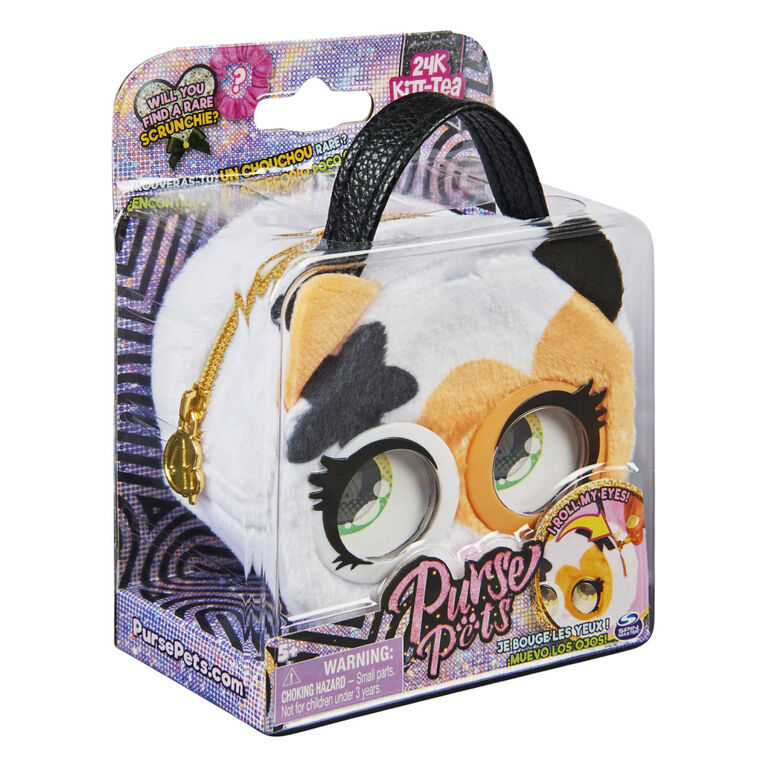Purse Pets Micros, 24K Kitt-tea Stylish Small Purse with Eye Roll ...