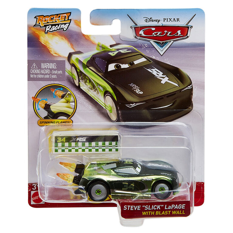 Disney/Pixar Cars XRS Rocket Racing Steve "Slick" LaPage with Blast ...