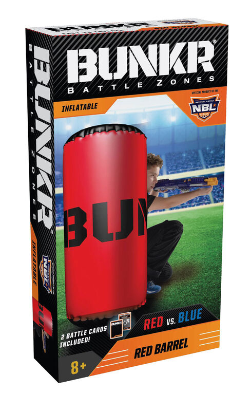 BUNKR Inflatable Red Barrel for Blaster Battles | Toys R Us Canada