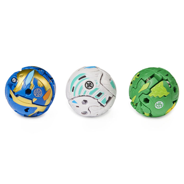 Bakugan Starter Pack 3-Pack, Fused Howlkor x Serpenteze Ultra, Armored Alliance Collectible ...