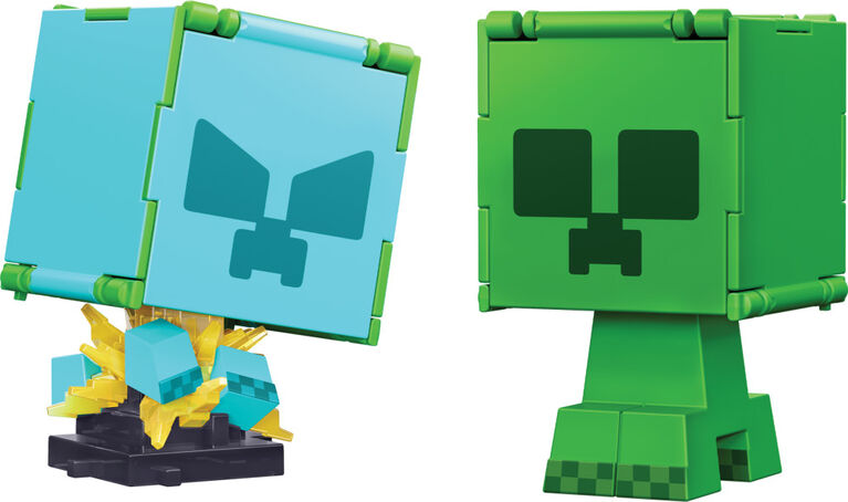 Minecraft Flippin' Figures Creeper and Charged Creeper | Toys R Us Canada