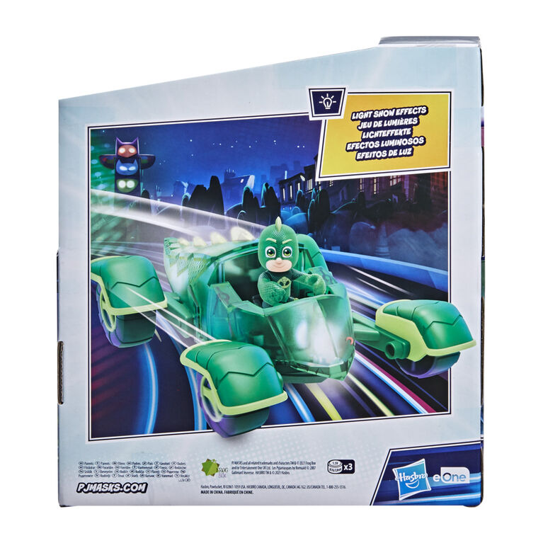 PJ Masks Gekko Car Light-Up Racer with Gekko Action Figure | Toys R Us ...