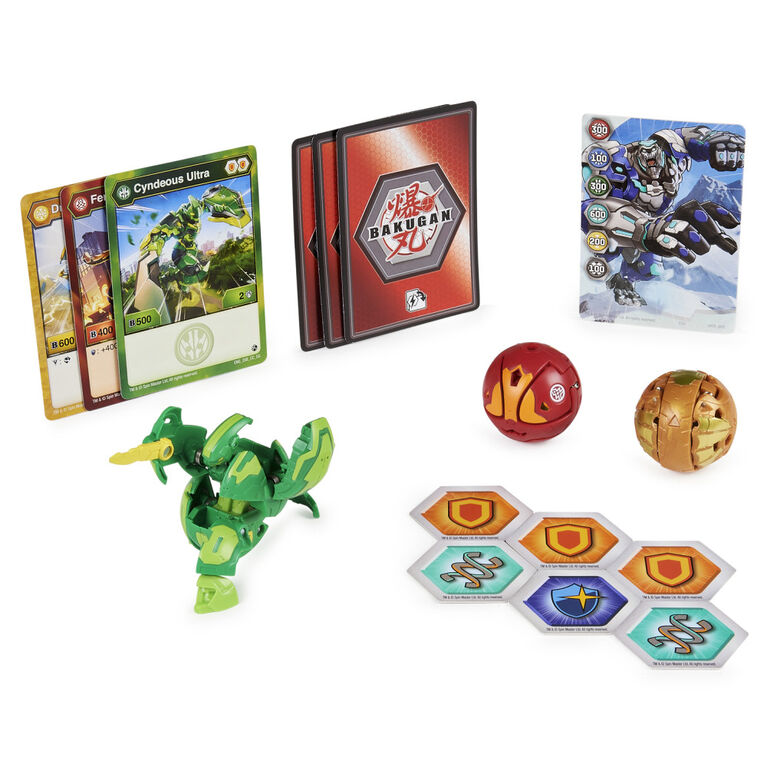 Bakugan Starter Pack 3-Pack, Cyndeous Ultra, Geogan Rising Collectible ...