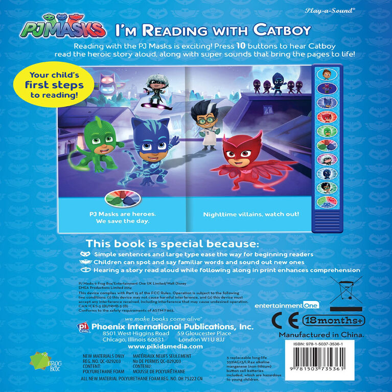 I'M Ready To Read P Masks Catboy - English Edition | Toys R Us Canada