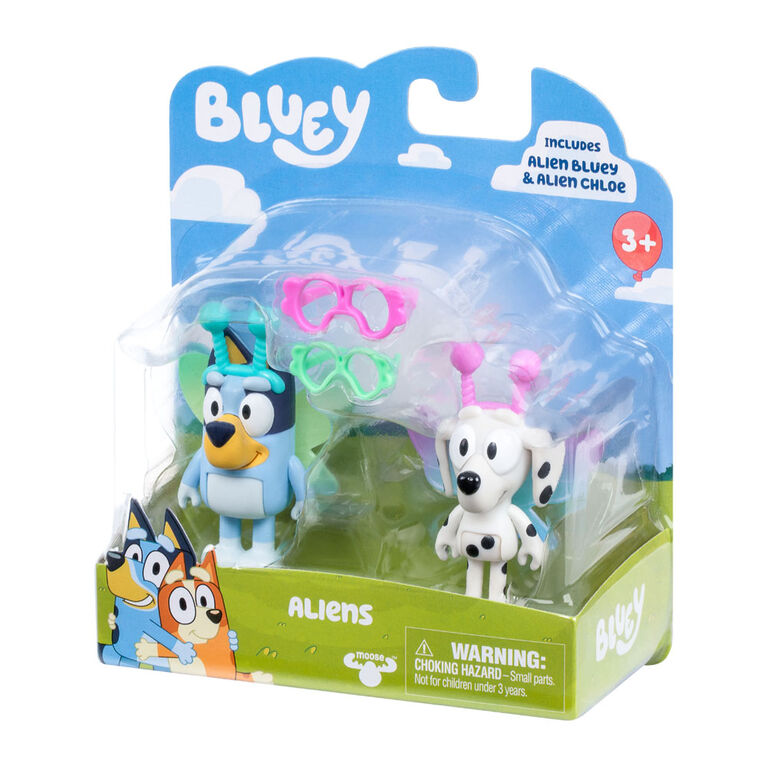 Bluey Figure 2Pk Aliens Bluey & Chloe | Toys R Us Canada