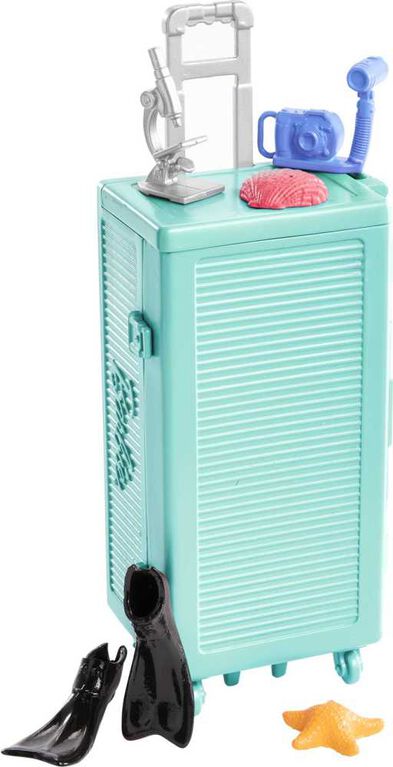 Barbie Marine Biologist Doll and Accessories, Mobile Lab Playset with ...