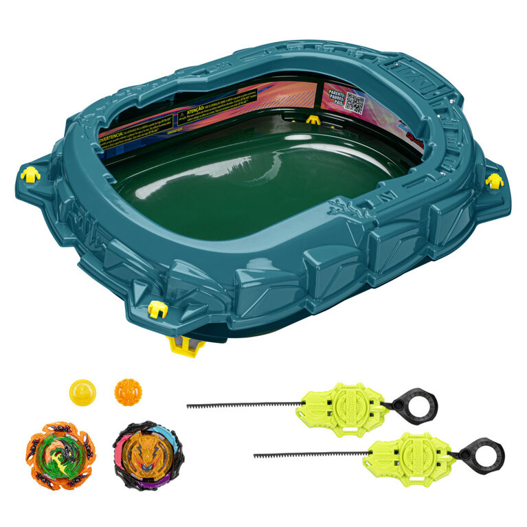 Beyblade Burst QuadStrike, Set de combat Light Ignite avec arène ...