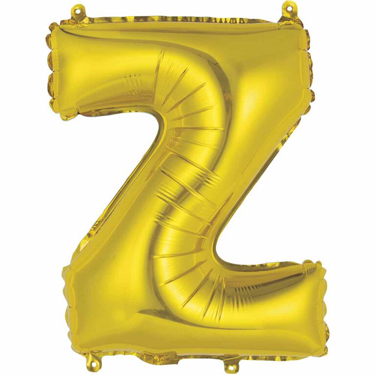 14" Gold Letter Balloons - Z | Toys R Us Canada
