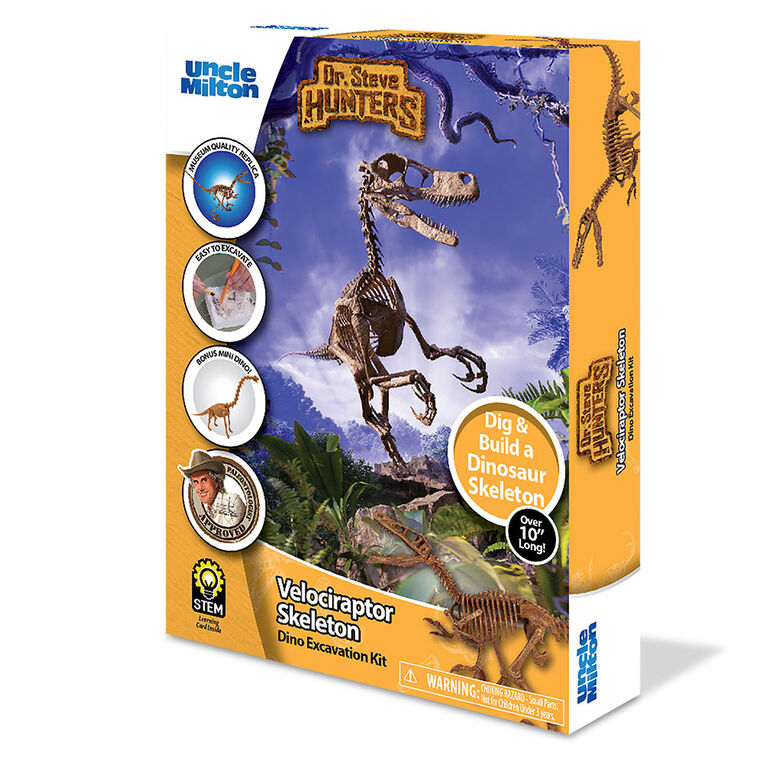 Dr. Steve Hunters - Dino Dig Excavation Kit - Velociraptor | Toys R Us ...
