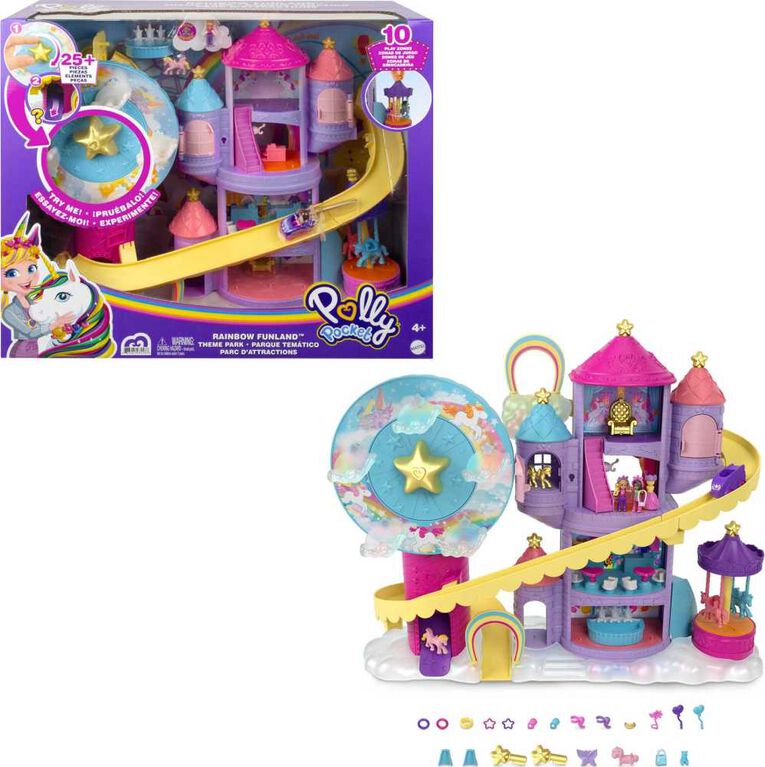 Polly Pocket Rainbow Funland Theme Park Set | Toys R Us Canada