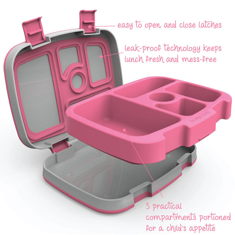 Bentgo Kids Prints Leak-Proof, 5-Compartment Bento-Style Kids Lunch Box ...