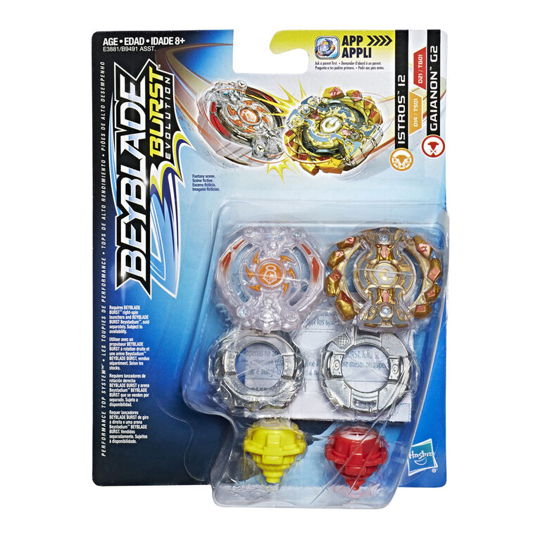 Beyblade Burst Evolution Dual Pack Istros I2 and Gaianon G2 | Toys R Us ...