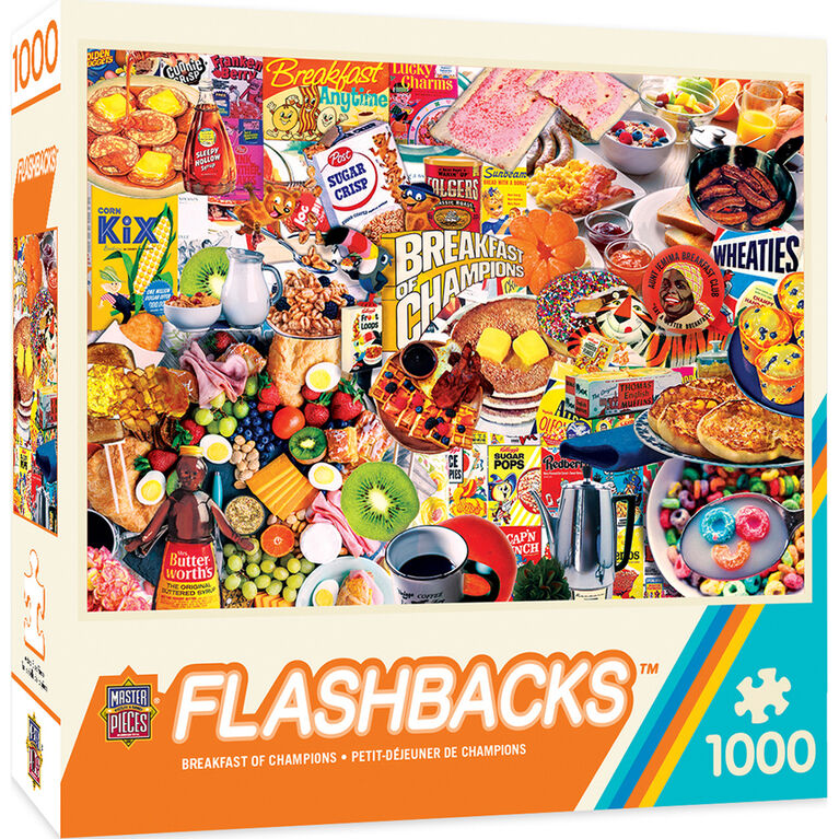 Flashbacks Breakfast of Champions 1000 Piece Jigsaw Puzzle | Toys R Us ...