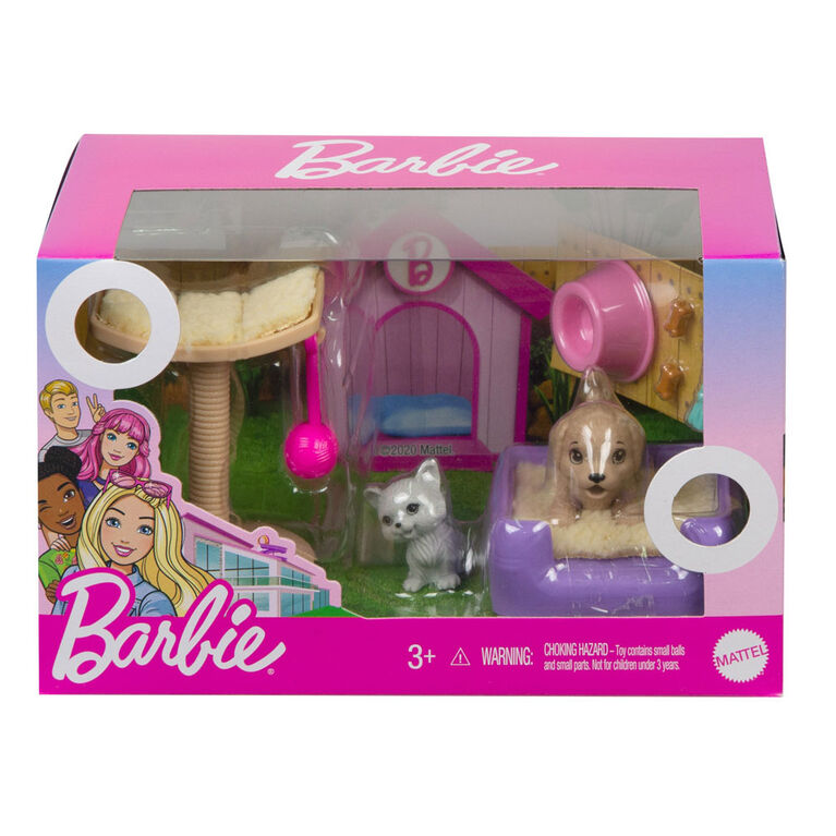 Barbie Accessory Pack, Pet Playdate Theme, with 6 Pieces Including 2 ...