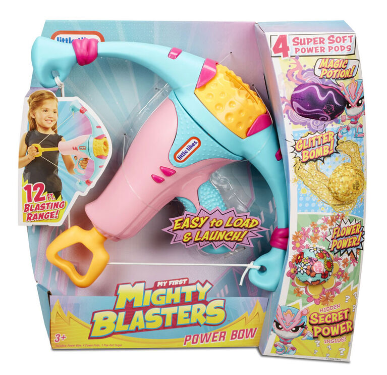 Little Tikes Mighty Blasters Power Bow Pink Toy Blaster with 4 Soft ...