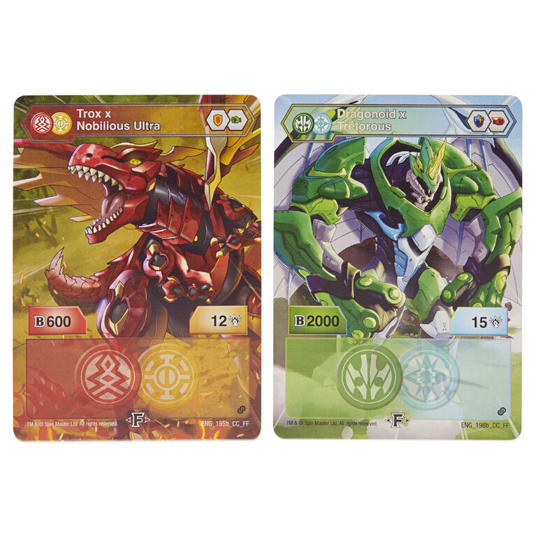 Bakugan Baku-Gear 4-Pack, Ramparian Ultra with Baku-Gear and Fused Trox ...