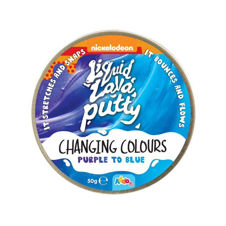 Nickelodeon - Pâte Liquid Lava Putty Changing Colours - Purple to Blue ...