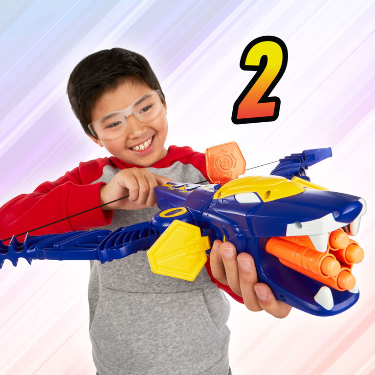 Power Rangers - Beast Morphers Beast-X King Mega Bow Toy, Nerf Dart ...